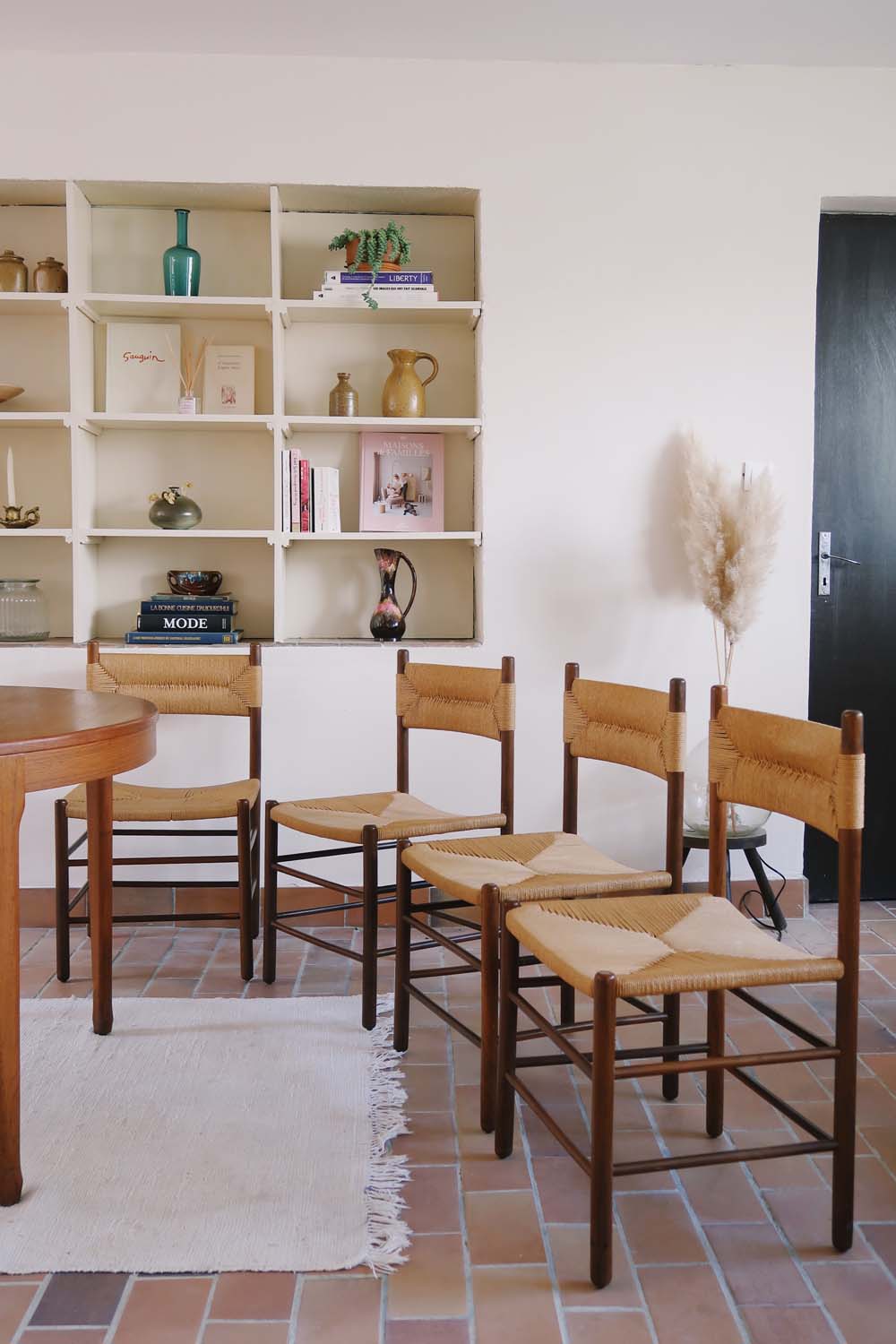 4 chaises cordées style Robert Sentou – Aux Objets Trouvés